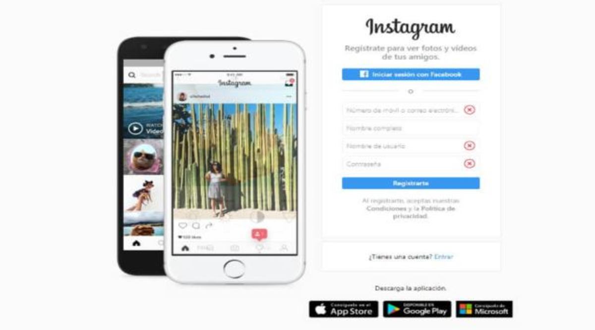 Cómo crear una cuenta de instagram desde PC