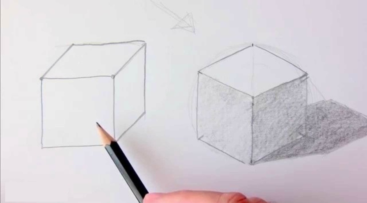 Cómo dibujar un cubo en 3D de forma muy sencilla
